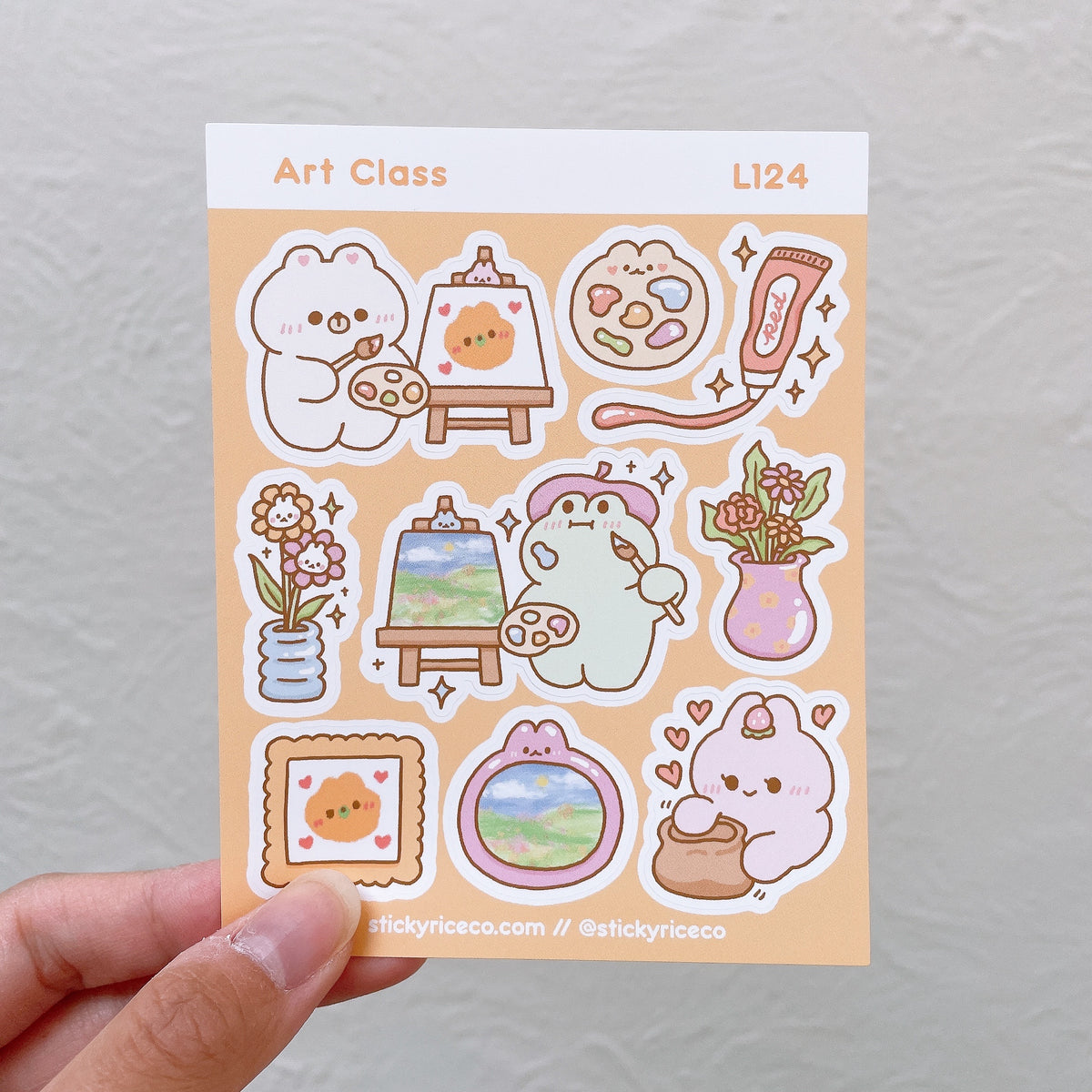 Art Class Sticker Sheet – StickyRiceCompany