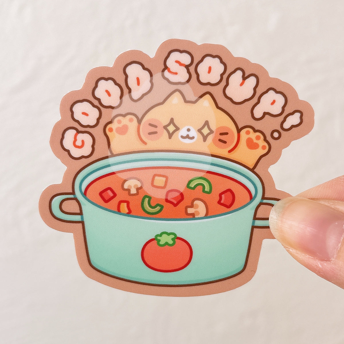 Good Soup Cat Heavy Duty Waterproof Vinyl Diecut Sticker ...