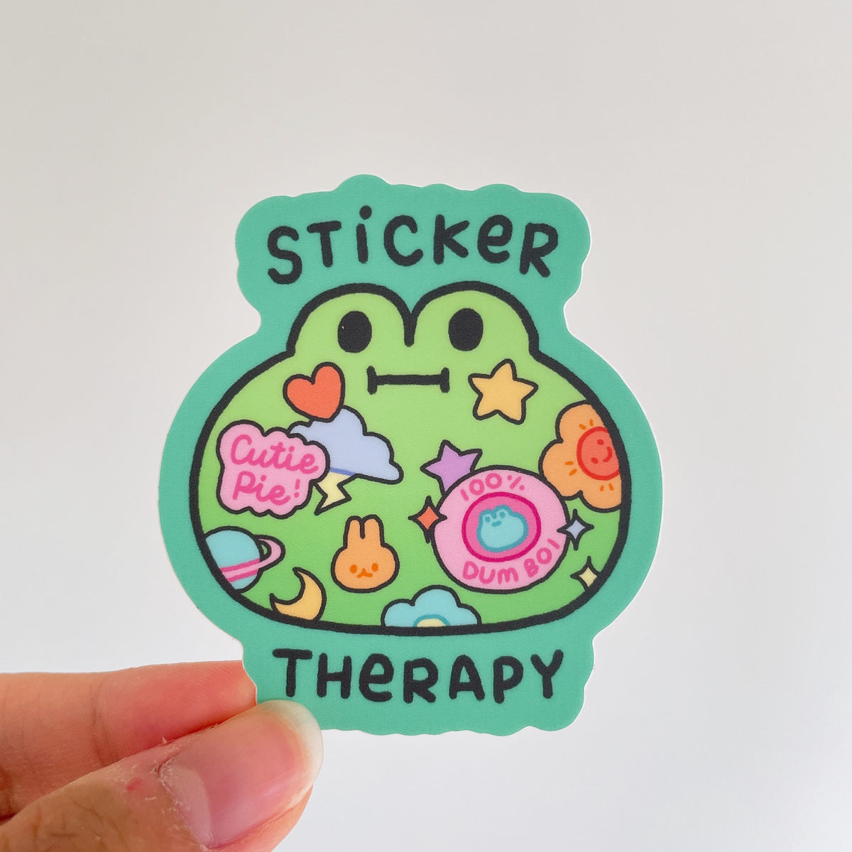 Sticker Therapy Matcha the Frog Heavy Duty Waterproof Vinyl Diecut Sti ...